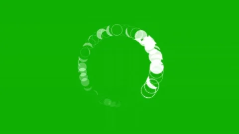 Spinning digital arcs green screen motio... | Stock Video | Pond5