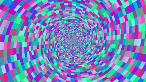 Spinning Digital Blocks in Motion - Spir... | Stock Video | Pond5