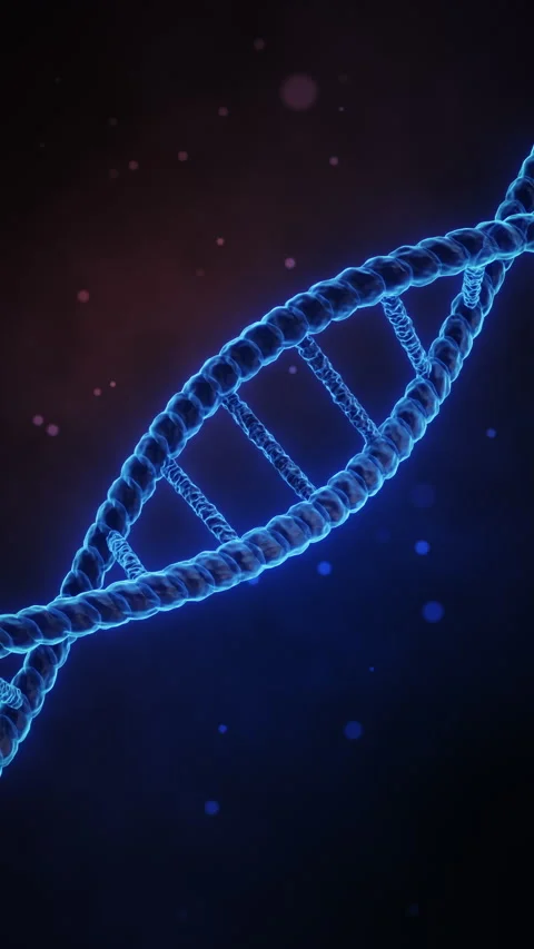 Spinning DNA Molecule on Gradient Backgr... | Stock Video | Pond5