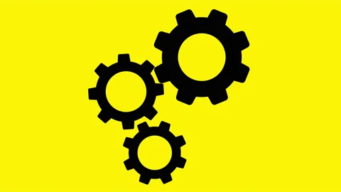 Spinning gears animation with alpha chan... | Stock Video | Pond5