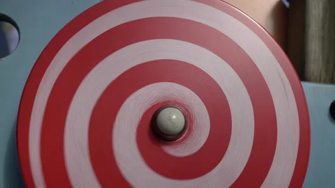 Spinning hypnosis disk, red and white hy... | Stock Video | Pond5