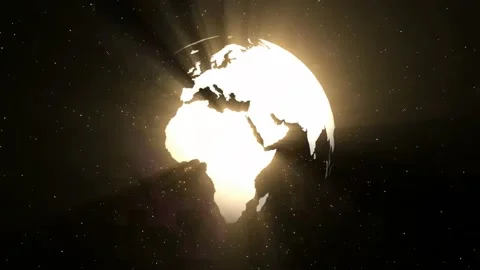 Spinning Loop of Earth globe.Rotating Gl... | Stock Video | Pond5