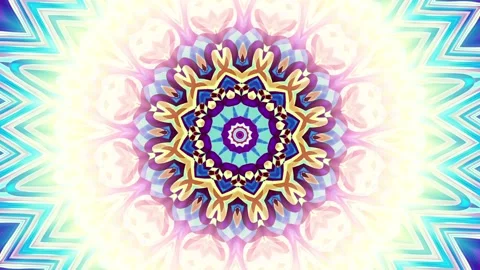 Spinning mandala loop background | Stock Video | Pond5