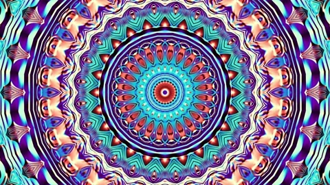 Spinning mandala loop background | Stock Video | Pond5