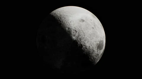 Spinning Moon sphere galaxy in space wit... | Stock Video | Pond5