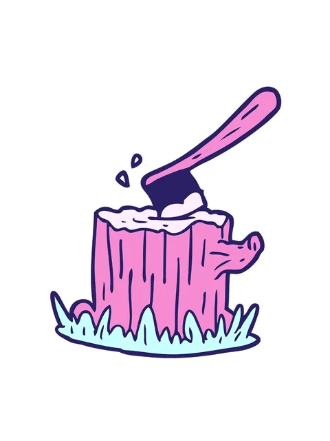 spinning motion animation of cartoon axe... | Stock Video | Pond5