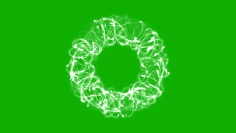 Spinning orbits circle green screen moti... | Stock Video | Pond5