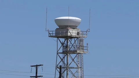 Radar Dish Spinning Stock Footage ~ Royalty Free Stock Videos | Pond5