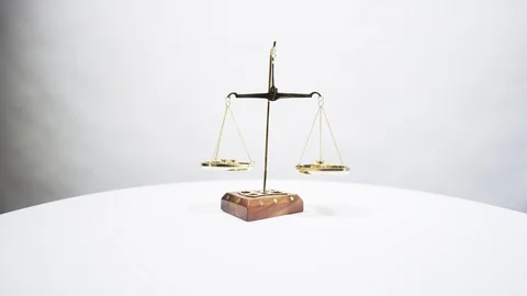 Spinning scales of measurement on isolat... | Stock Video | Pond5