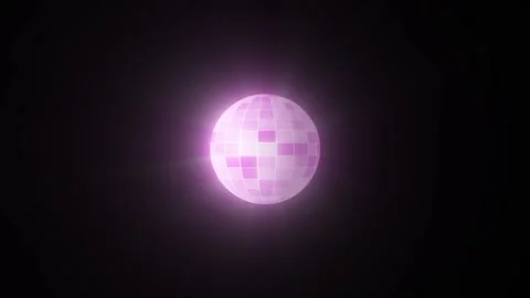 Spinning Shining Pink Mirrorball Animati... | Stock Video | Pond5