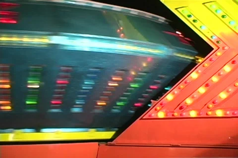 Spinning Ship Carnival Ride during Firew... | Stock Video | Pond5