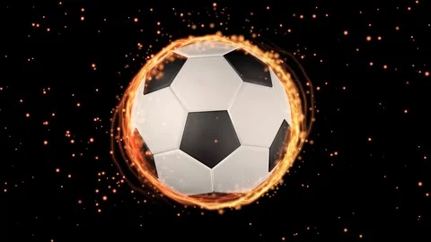 Spinning soccer ball inside evolving par... | Stock Video | Pond5