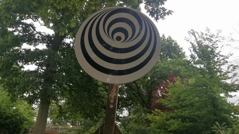 A Spinning Spiral Optical Illusion on a ... | Stock Video | Pond5