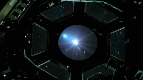 A Spinning Star in the Universe as Seen ... | Stock Video | Pond5