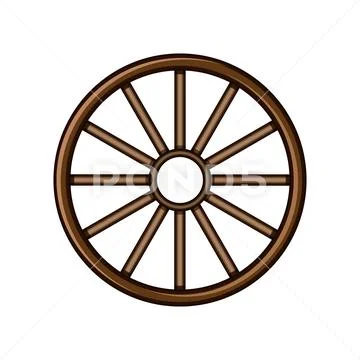 Spinning wheel ancient cartoon vector illustration: Graphic #273552737