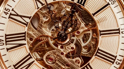 Spiral clock track of time | Stock Video | Pond5