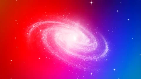 Spiral Galaxy Loop with twinkle stars on... | Stock Video | Pond5