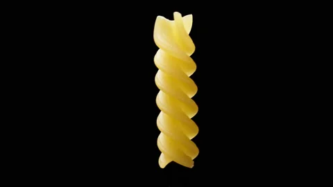 spiral pasta fusilli, one piece rotates ... | Stock Video | Pond5