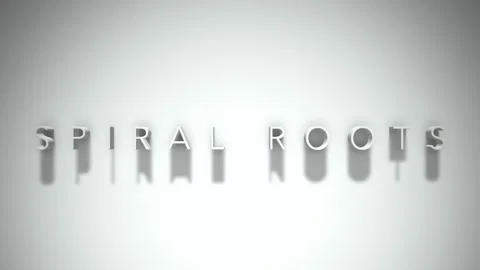 spiral roots 3D title animation white te... | Stock Video | Pond5