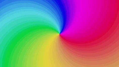 Spiral shape rainbow colors seamless loo... | Stock Video | Pond5