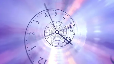 Spiral Time Blue Radial Zoom Animation | Stock Video | Pond5