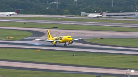 Airbus A320 Landing Stock Video Footage | Royalty Free Airbus A320 ...