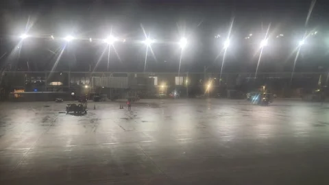 Spirit Airline Plane Chiago Airport Nigh... | Stock Video | Pond5