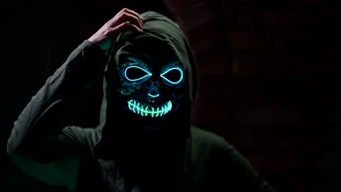 spirit of dead, portrait of person in sc... | Stock Video | Pond5