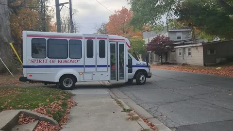 Spirit of Kokomo Shuttle Bus Driving | Stock Video | Pond5
