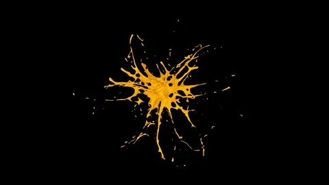 Yellow Paint Splash Stock Video Footage | Royalty Free Yellow Paint ...