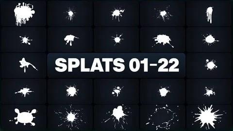 Splats Elements for After Effects ~ After Effects #247112592