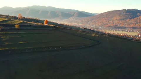 Splendid autumn scene of a rolling hills... | Stock Video | Pond5