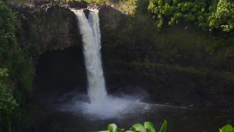 Splendid Waterfall at Wailuku River Stat... | Stock Video | Pond5