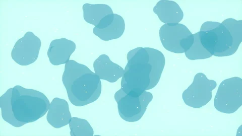 Split bubbles underwater, 3d rendering. | Stock Video | Pond5