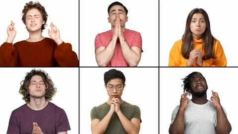 Split collage people showing different v... | Stock Video | Pond5