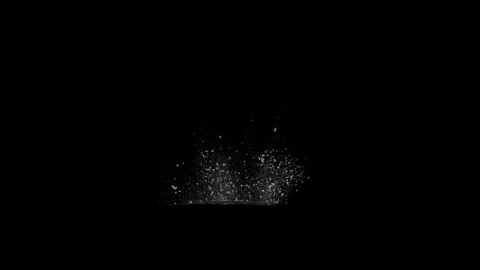 Split Debris Particles Explosion on blac... | Stock Video | Pond5