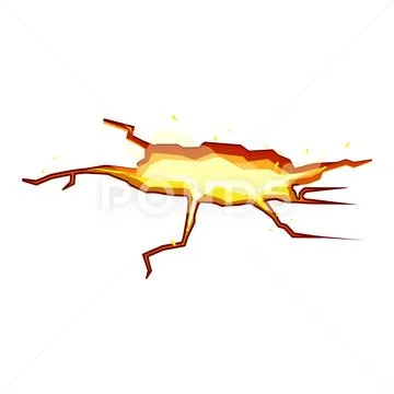 Split ground crack cartoon vector illustration: Royalty Free #267718082