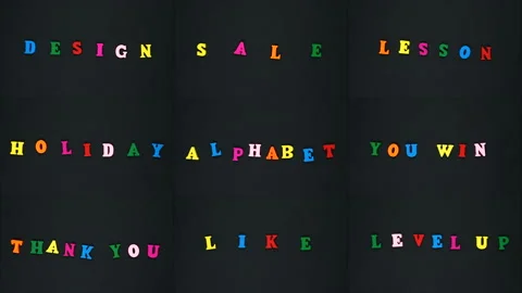 A split screen collage of a colorful wor... | Stock Video | Pond5