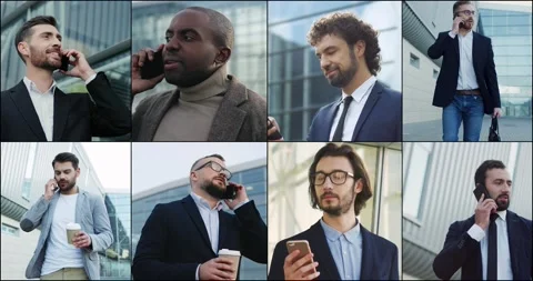 Split screen. Collage of young multi-eth... | Stock Video | Pond5