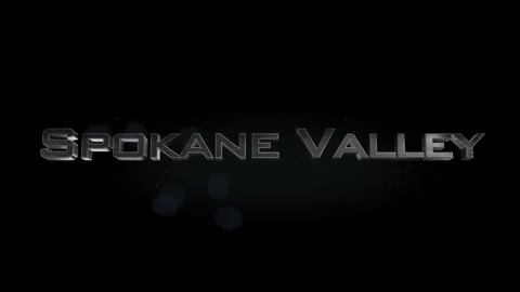Spokane Valley 3D title word made with m... | Stock Video | Pond5