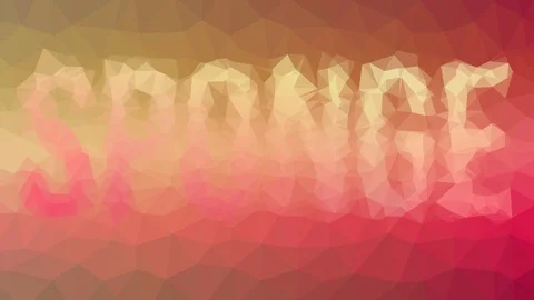 Sponge dissolving weird tessellation loo... | Stock Video | Pond5