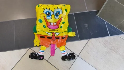 Spongebob Squarepants Balloon | Stock Video | Pond5