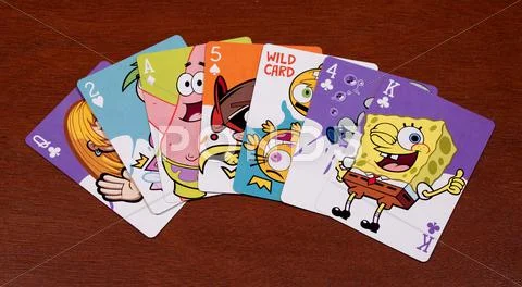 SpongeBob SquarePants playing cards Stock Image ~ #46334666