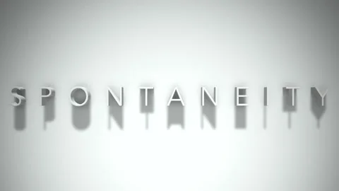 Spontaneity 3D title animation text with... | Stock Video | Pond5