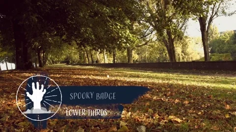 Spooky Badge Lower Thirds ~ After Effects Project #146466056