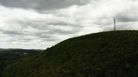 Spooky Cell Tower With Clouds | Stock Video | Pond5