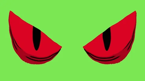 Spooky Red Eyes Halloween Animation Gree... | Stock Video | Pond5