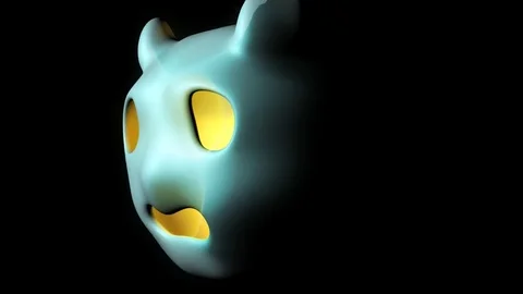 Spooky scary animated Halloween weird cr... | Stock Video | Pond5