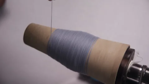 Spool Of Sewing Thread Continuously Spin... | Stock Video | Pond5