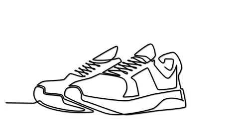 Sneaker Outline Drawing Stock Videos – Royalty-Free HD & 4K Videos